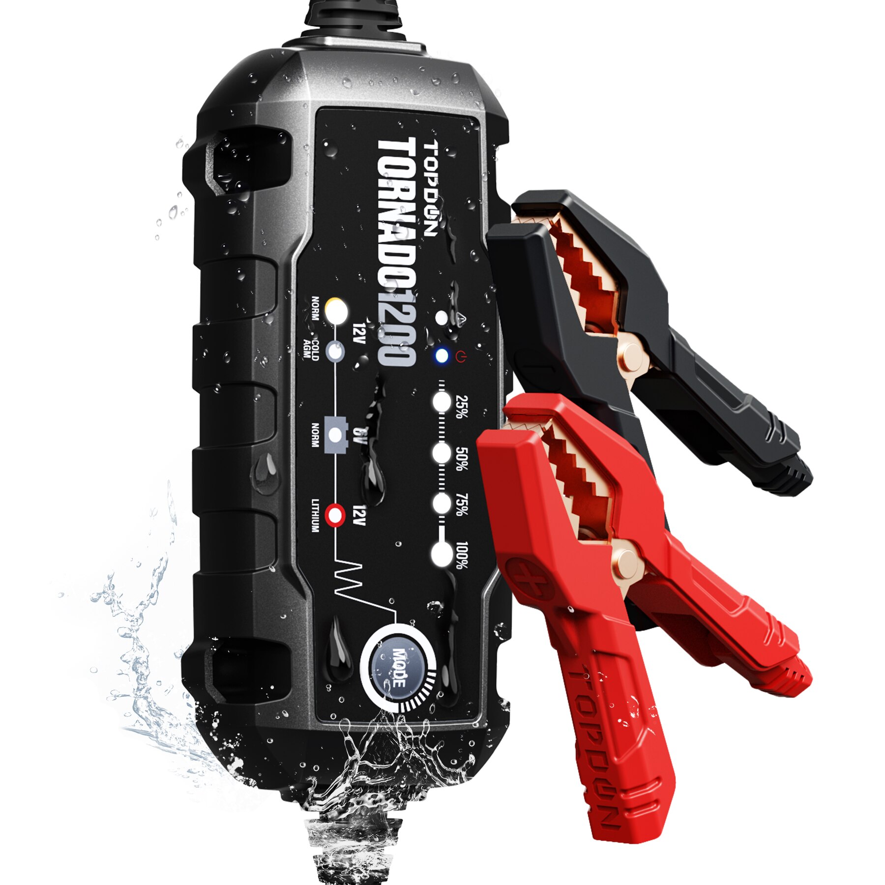 Topdon T1200 Auto Batterij Oplader 6V 12V Automati... – Grandado