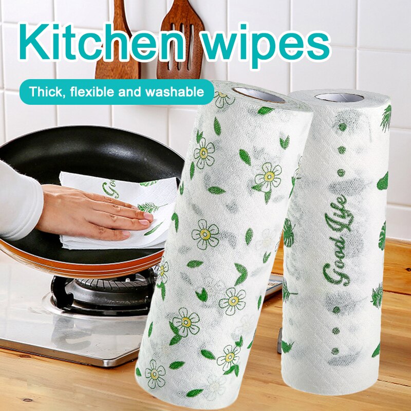 50pcs/Roll Disposable Cleaning Paper Towel Non Wov... – Vicedeal