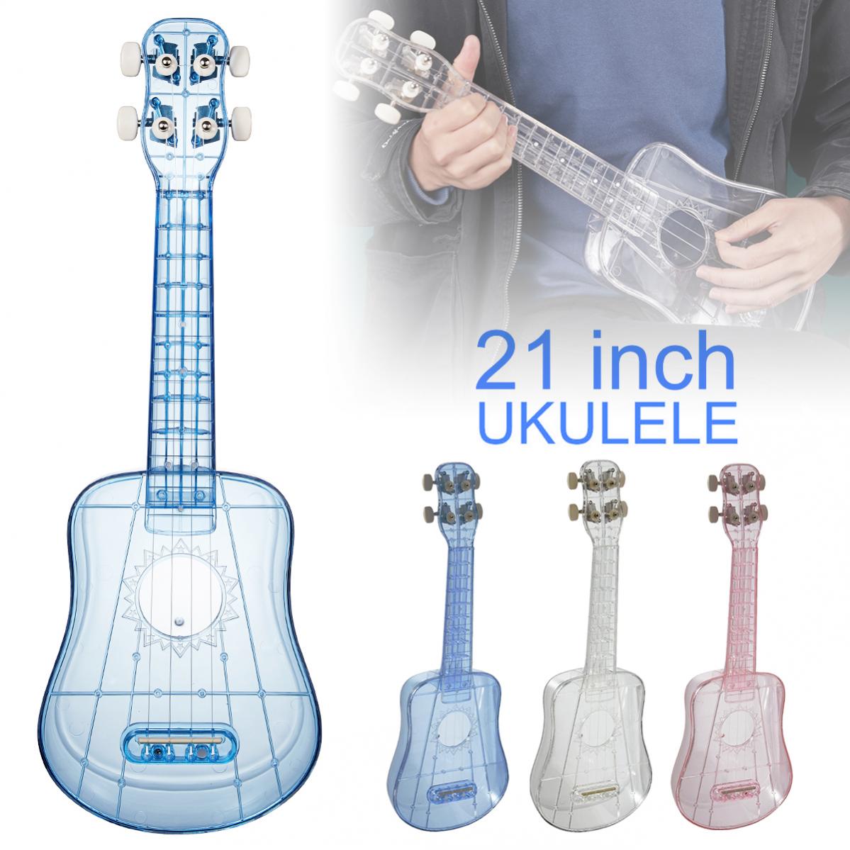 21Inch Soprano Ukulele Beginner Kit Transparent PC... – Vicedeal