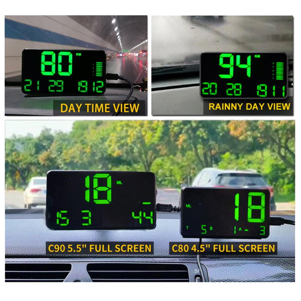 VODOOL C1090 GPS Speedometer Hud Display KM/h MPH ... – Grandado