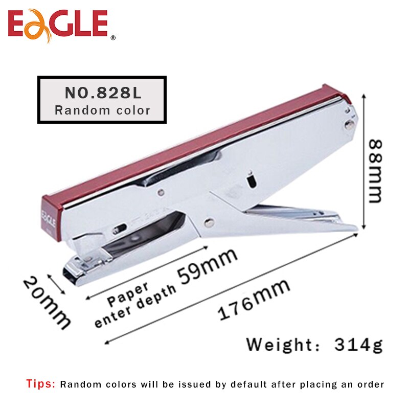 EAGLE 828L Metal Handheld Stapler Labor-saving Lar... – Vicedeal
