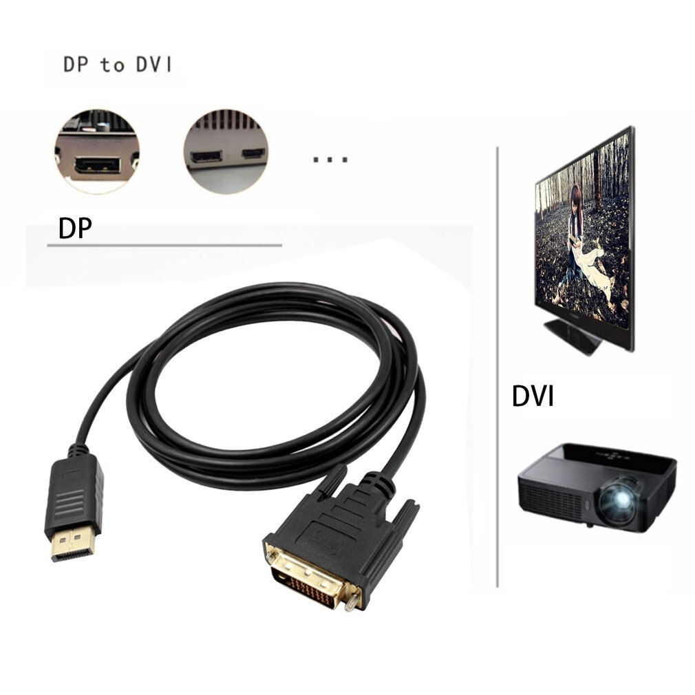 Display Port to DVI Connection Adapter for HDTV PC... – Grandado