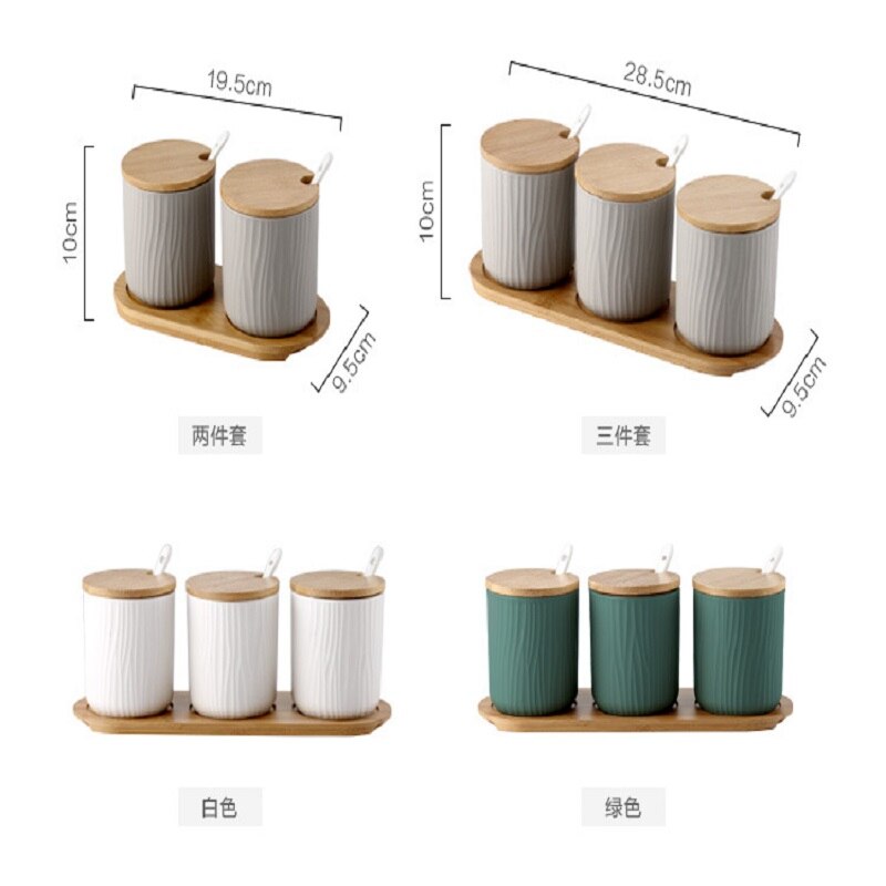 Nordic Seasoning Jar Set Pepper Salt Cruet Contain... – Vicedeal