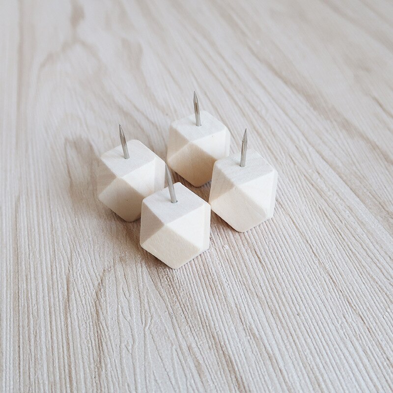 15PCS Wooden Thumbtack Board Pins Pushpins Drawing... – Grandado