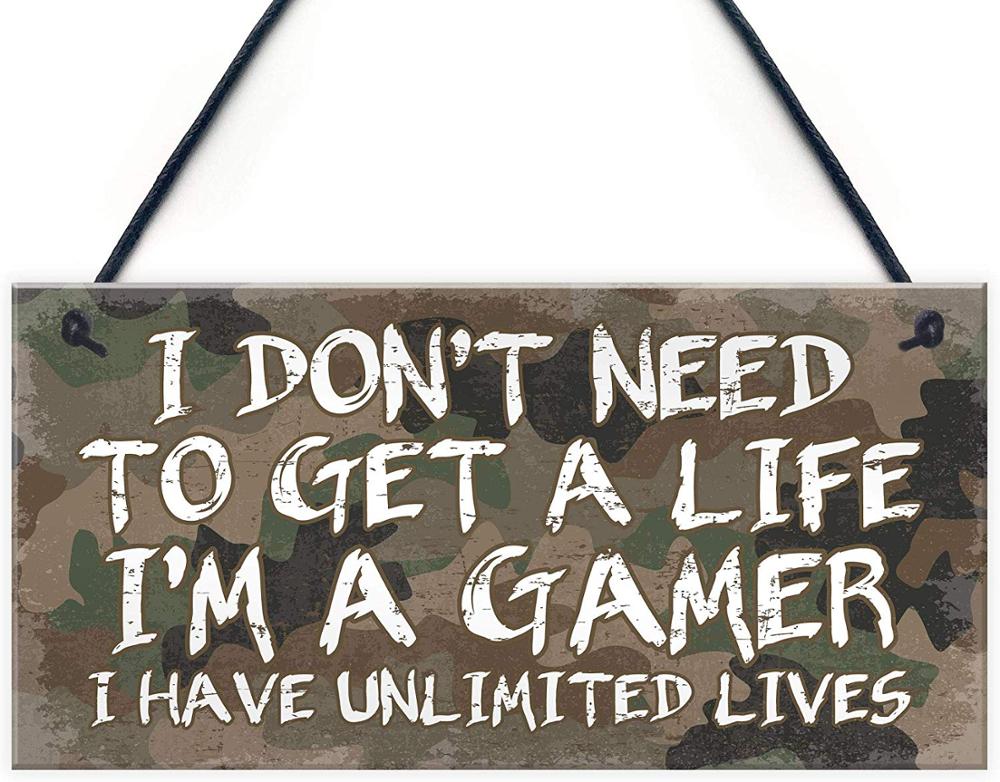 Meijiafei Bedroom Signs For Door Gaming Sign Gamer... – Vicedeal