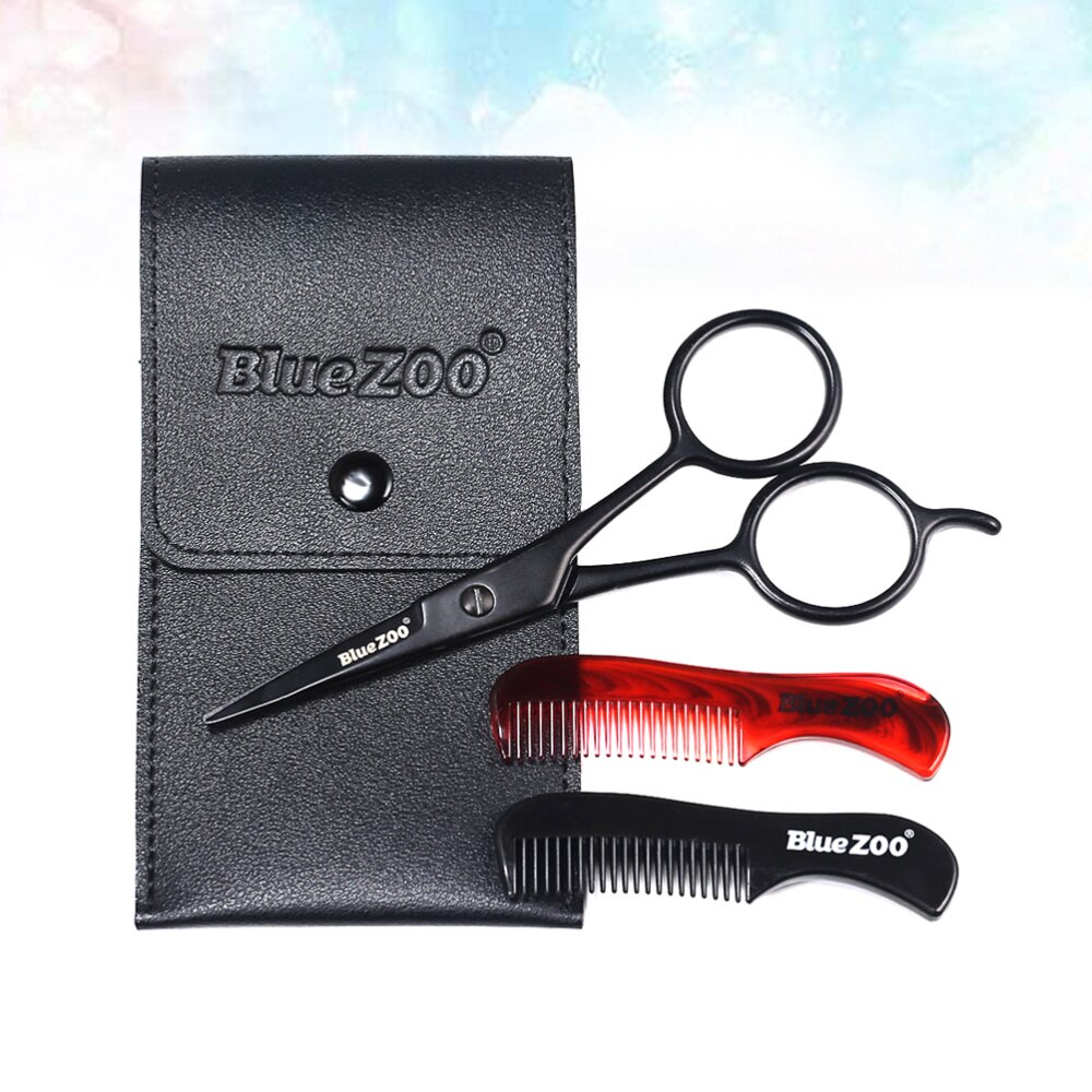 1 Set 4 Stuks Baard Snor Schaar En Kam Set Kit Voo... – Grandado