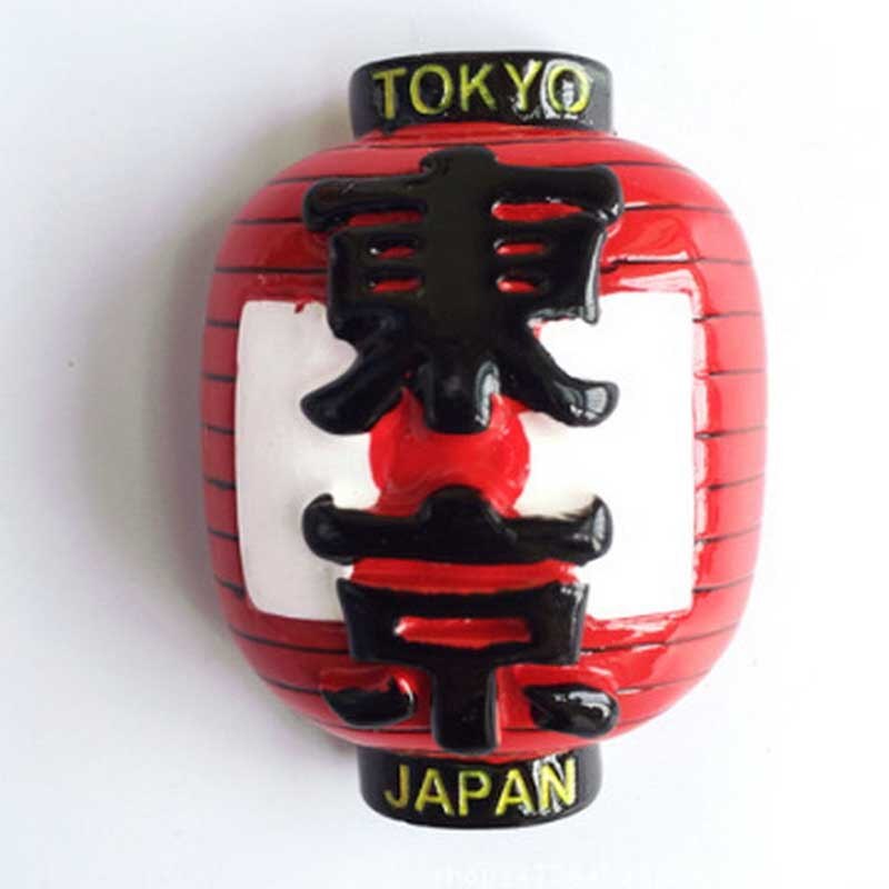 1PC 3D Resin Japan Tokyo Lantern Fridge Magnet Dec... – Grandado