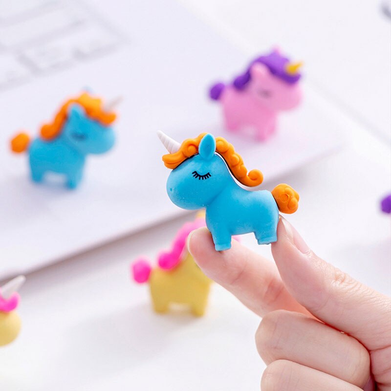 Colorful Rubber Erasers unicorn Pencil Students St... – Grandado