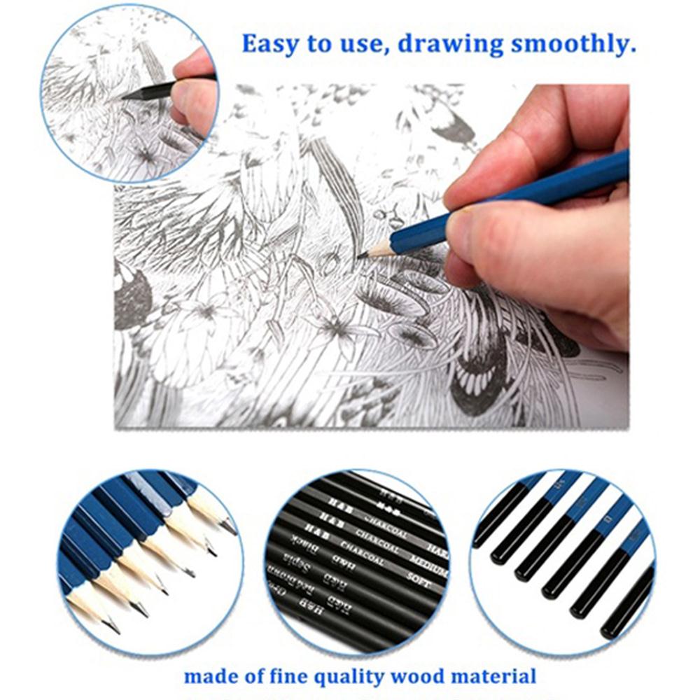 Portable Sketch Pencil Set 24pcs Stationery Painti... – Vicedeal