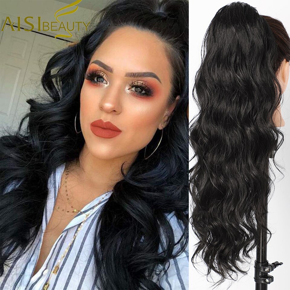 AISI BEAUTY Long Body Wave Ponytail Extension Draw... – Grandado