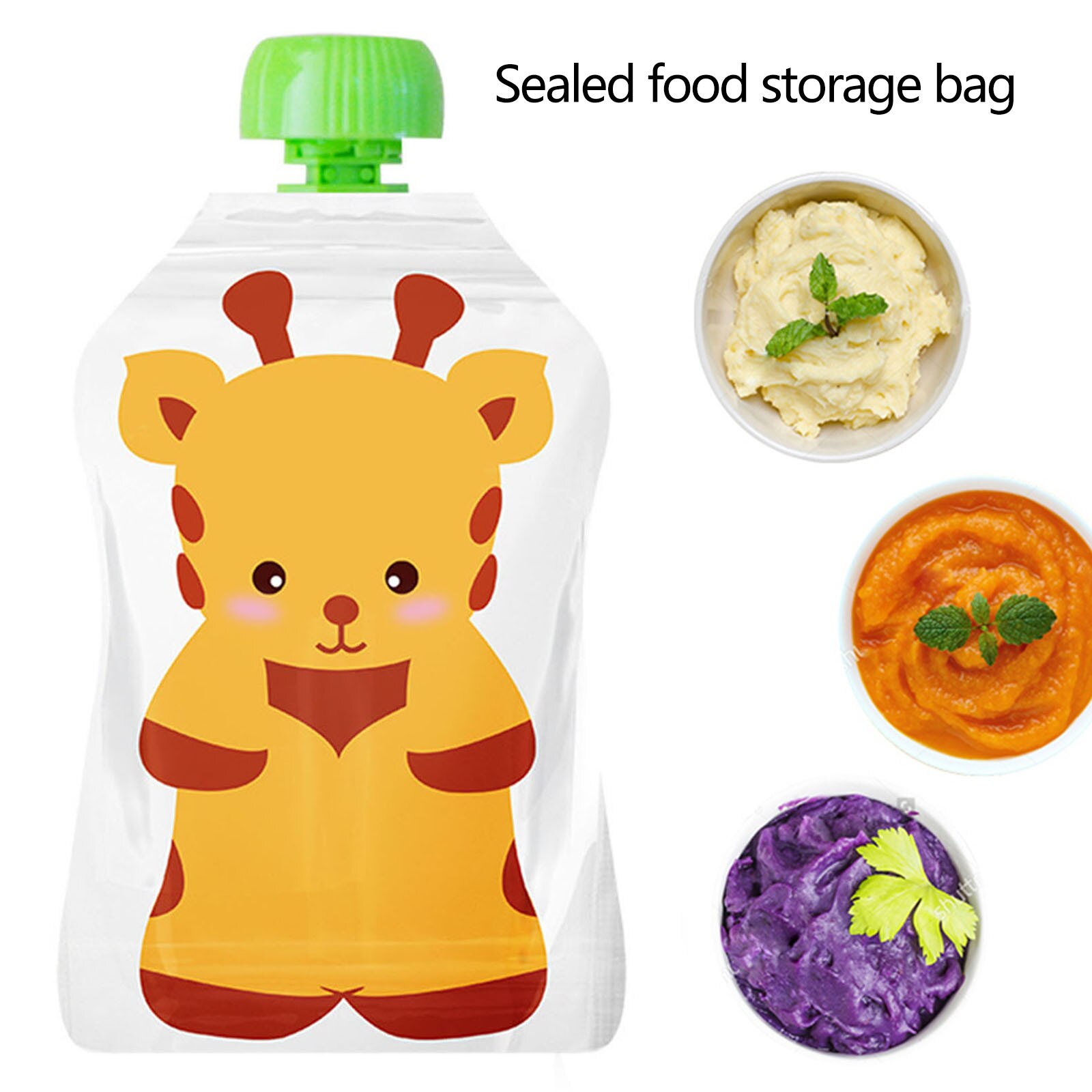 8pcs Reusable Food Storage Bag Yogurt Milk Food Po... – Grandado