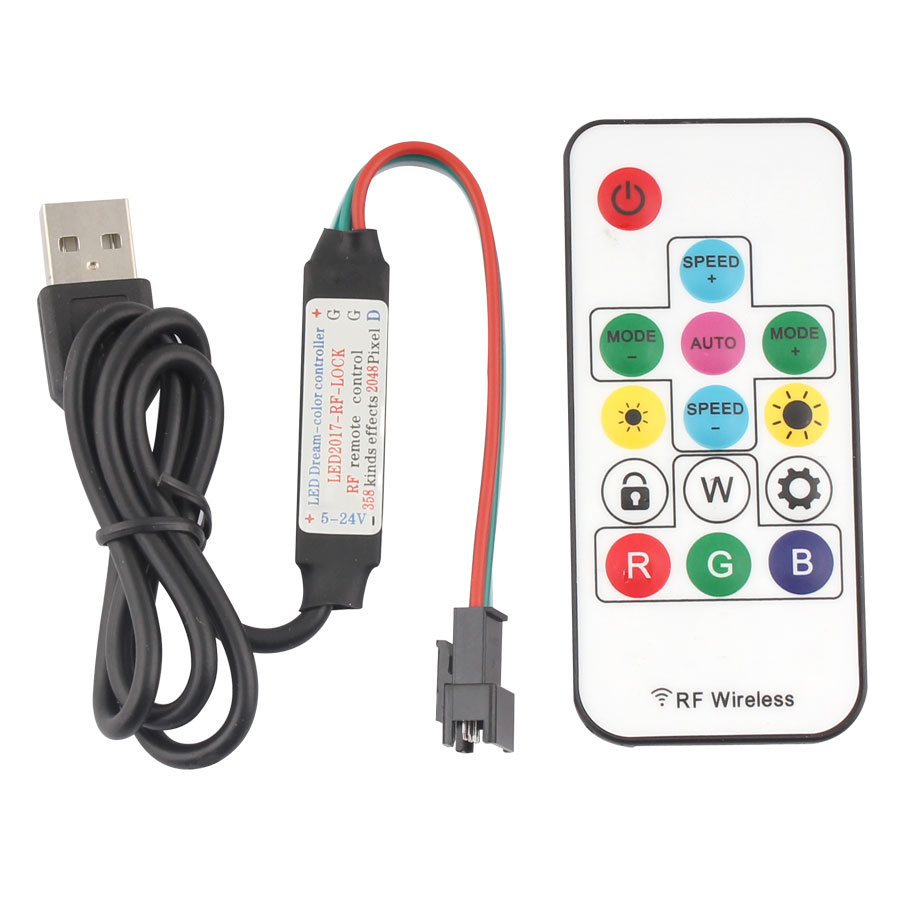 WS2812 WS2812B Led Controller Rgb Dimmer 5V Rf Dra... – Vicedeal