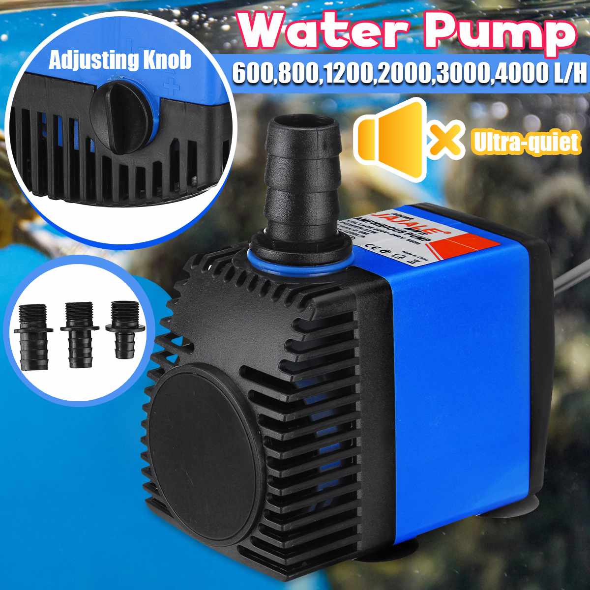12-75W 220V-240V Submersible Water Pumb 50Hz Aquar... – Grandado