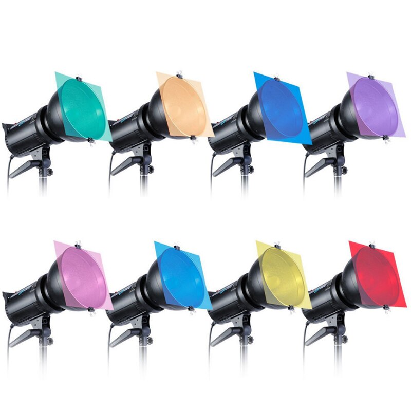 12"/30cm 8 Colors Pack of Gel Sheet Transparent Co... – Vicedeal