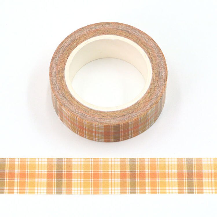 15mm*10m Scottish orange plaid Masking Washi Tape ... – Vicedeal