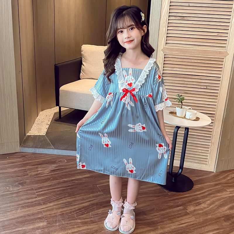 Lovely Princess Nightgowns For Girls Mesh Long Sle... – Grandado