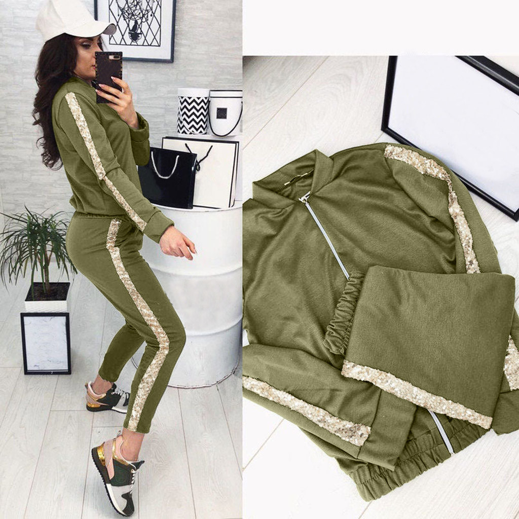 women's tracksuit two piece set sports suits Autum... – Grandado