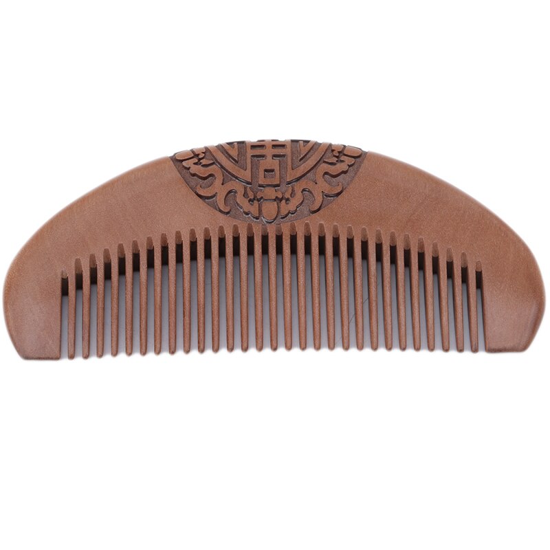 1pc Anti-Static Comb Natural Solid Wood Comb Engra... – Grandado