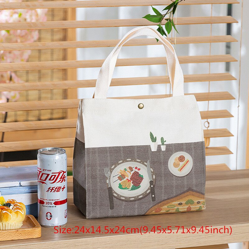 Cute Lunch Bag Office Worker Bring Meal Thermal Ha... – Grandado