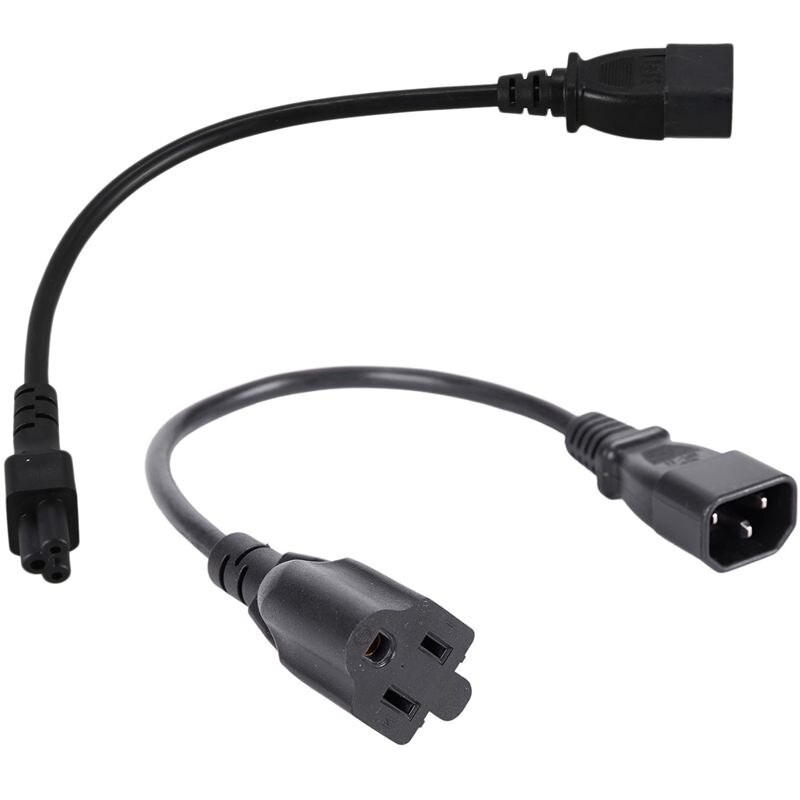 IEC 320 C14 Male To C5 Female Adapter Cable With 1... – Grandado IEC 320 C14 Male To C5 Female Adapter Cable With 1... – Grandado