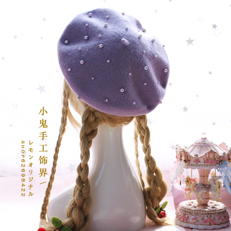 Lolita Japanese soft sister sweet biscuits hat ber... – Vicedeal