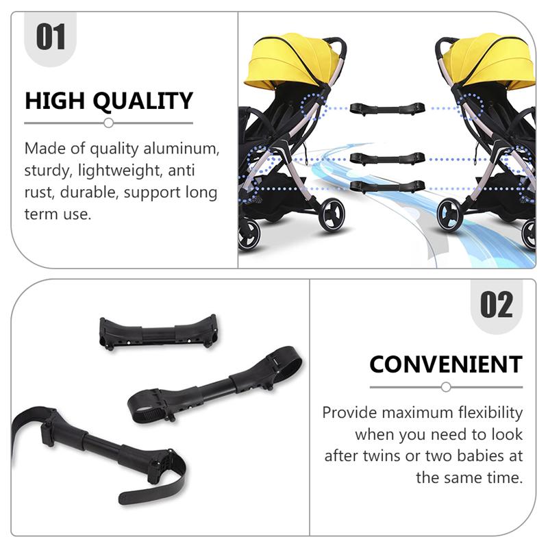 2Pcs Universal Twin Baby Stroller Connector Prams ... – Grandado
