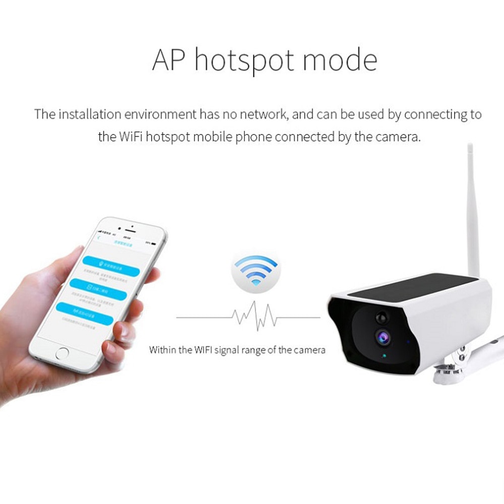 1080P Solar IP Camera Outdoor IP67 Waterproof Wifi... – Grandado