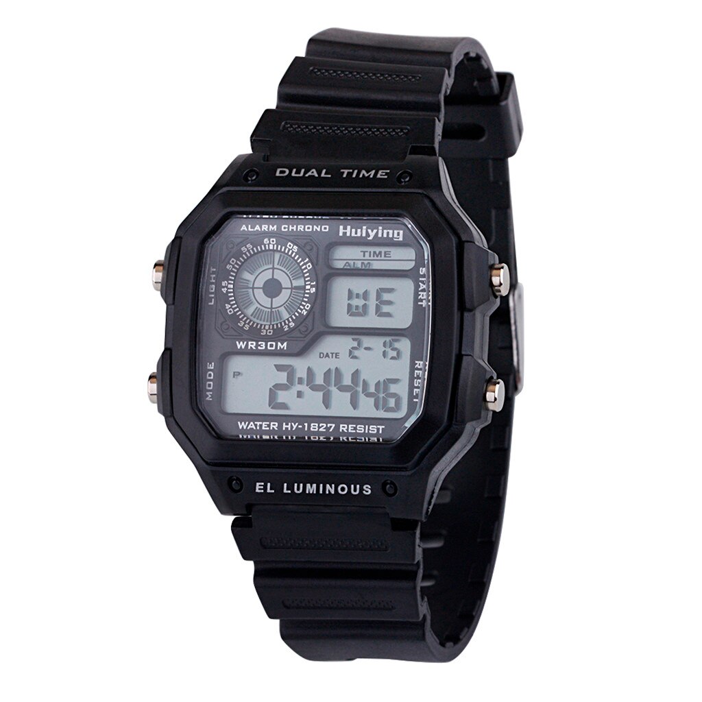 Sport Digital Watch Men Women LED Watch Silicone E... – Grandado