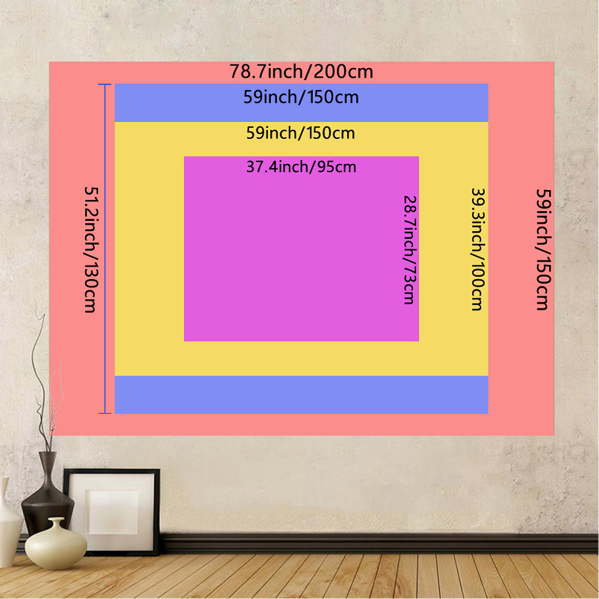 1pc Bookshelf tapestry, magical Gothic cowhead bon... – Grandado