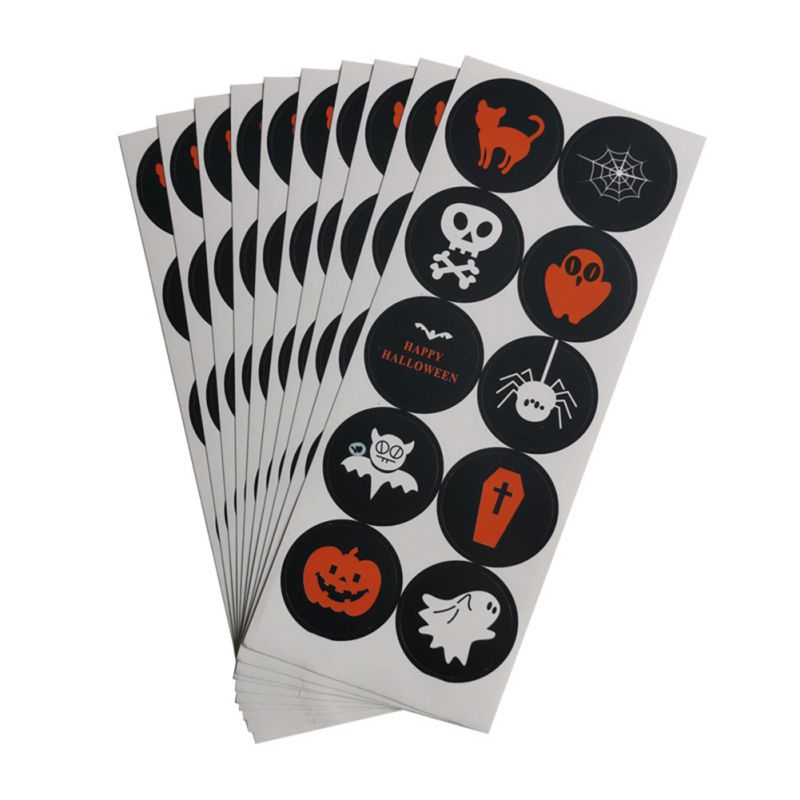 Halloween Stickers Pompoen Stickers Diverse Lantaa... – Grandado