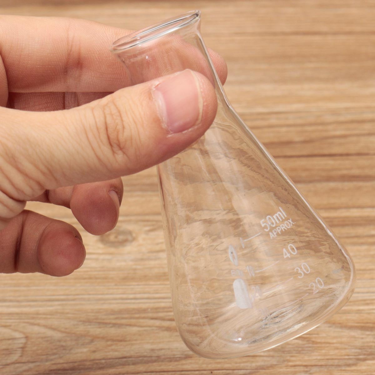 Kicute 1pcs 50ml Transparent Scientific Clear Glas... – Grandado