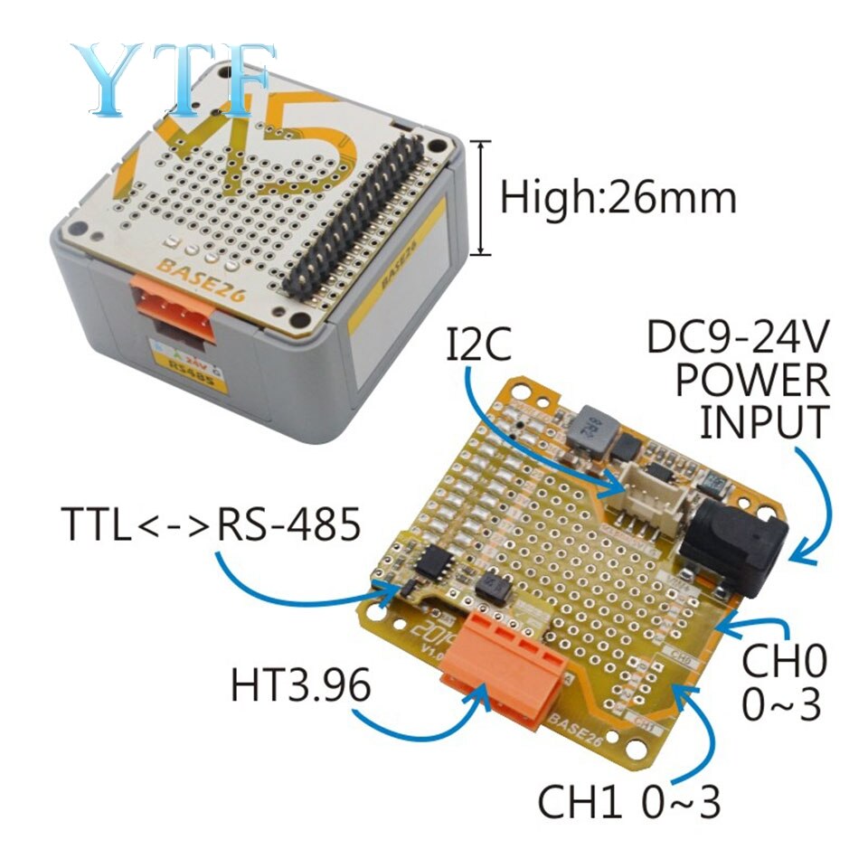 M5Stack Base26 Proto module docking kit M-BUS – Grandado