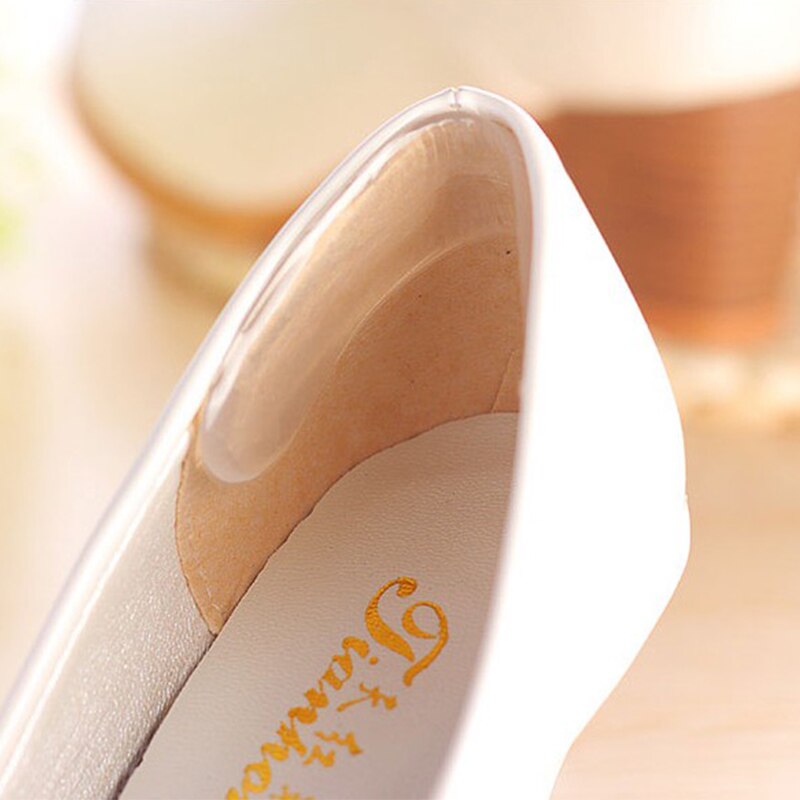 1Pair Woman Shoes Sticker Transparent Silicone Hig... – Grandado