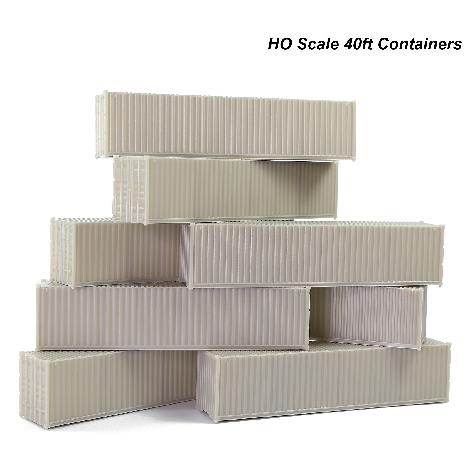 HO Scale 1:87 Blank 20ft 40ft Containers Uncolored... – Vicedeal