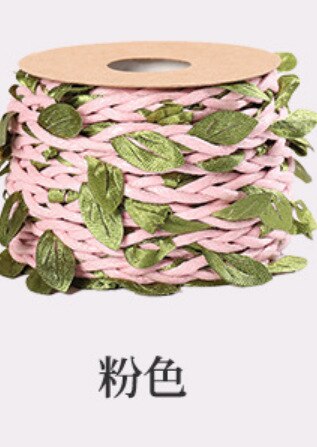 1.5cmx5M Jute Burlap Artificial Green Leaves Vine ... – Grandado