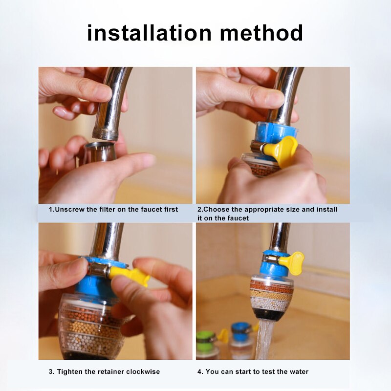 Universal Kitchen Faucet Filter Interface Water Pu... – Vicedeal