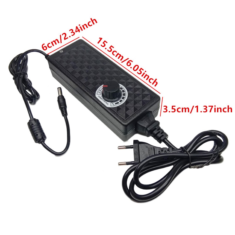 Adjustable AC to DC 3V-12V 10A universal power ada... – Grandado