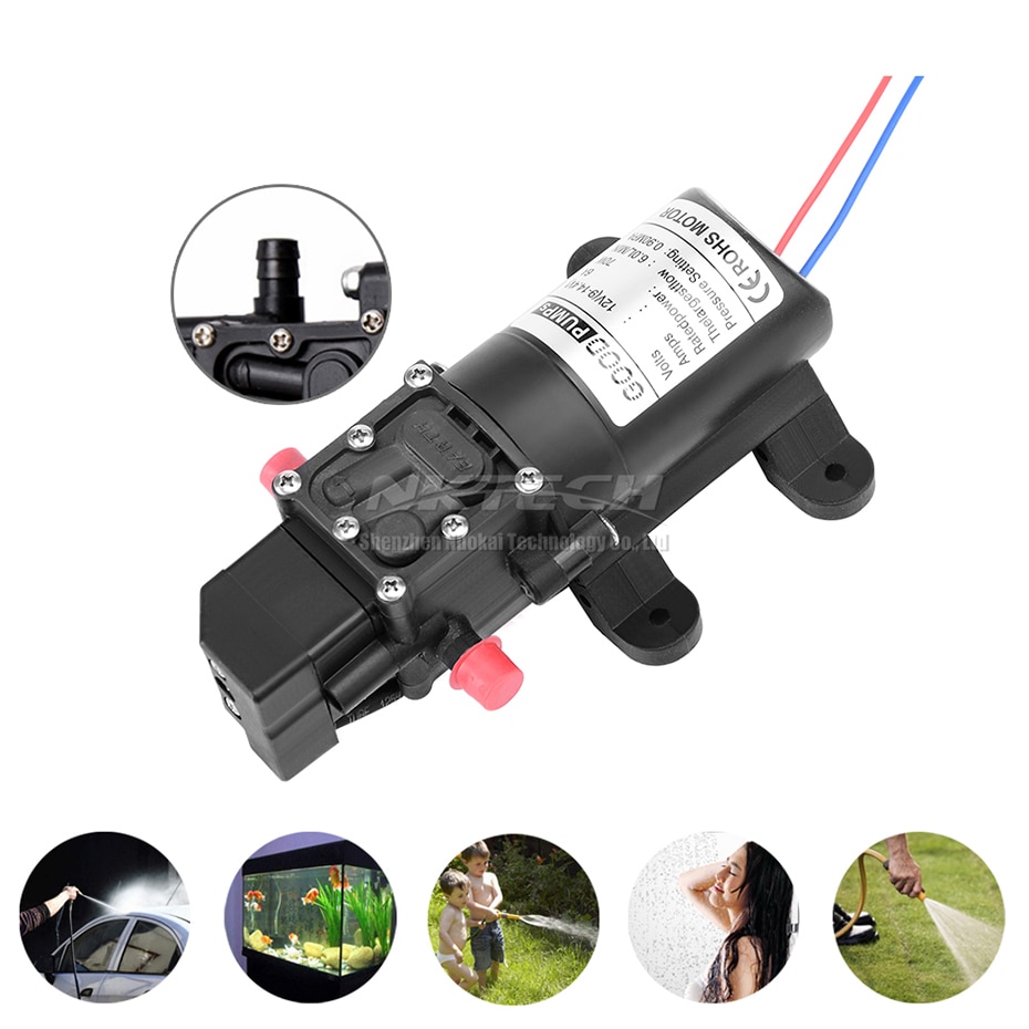 Pro Water Pump DC 12V 6A 130PSI 6L/Min High Pressu... – Vicedeal