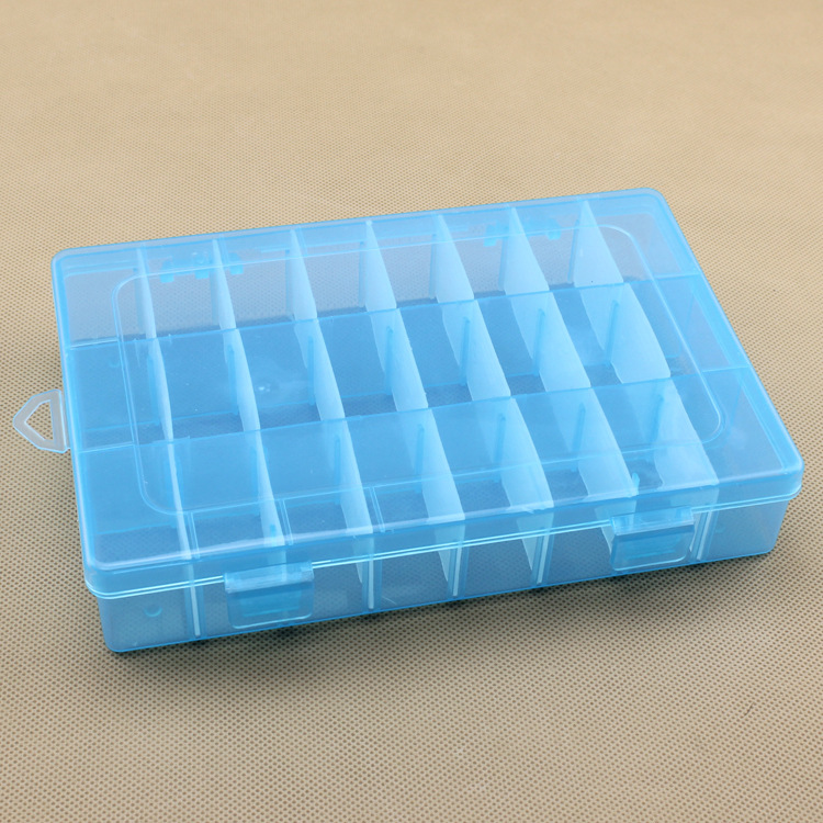 24 Grids Transparent Plastic Embroidery Floss Stor... – Grandado