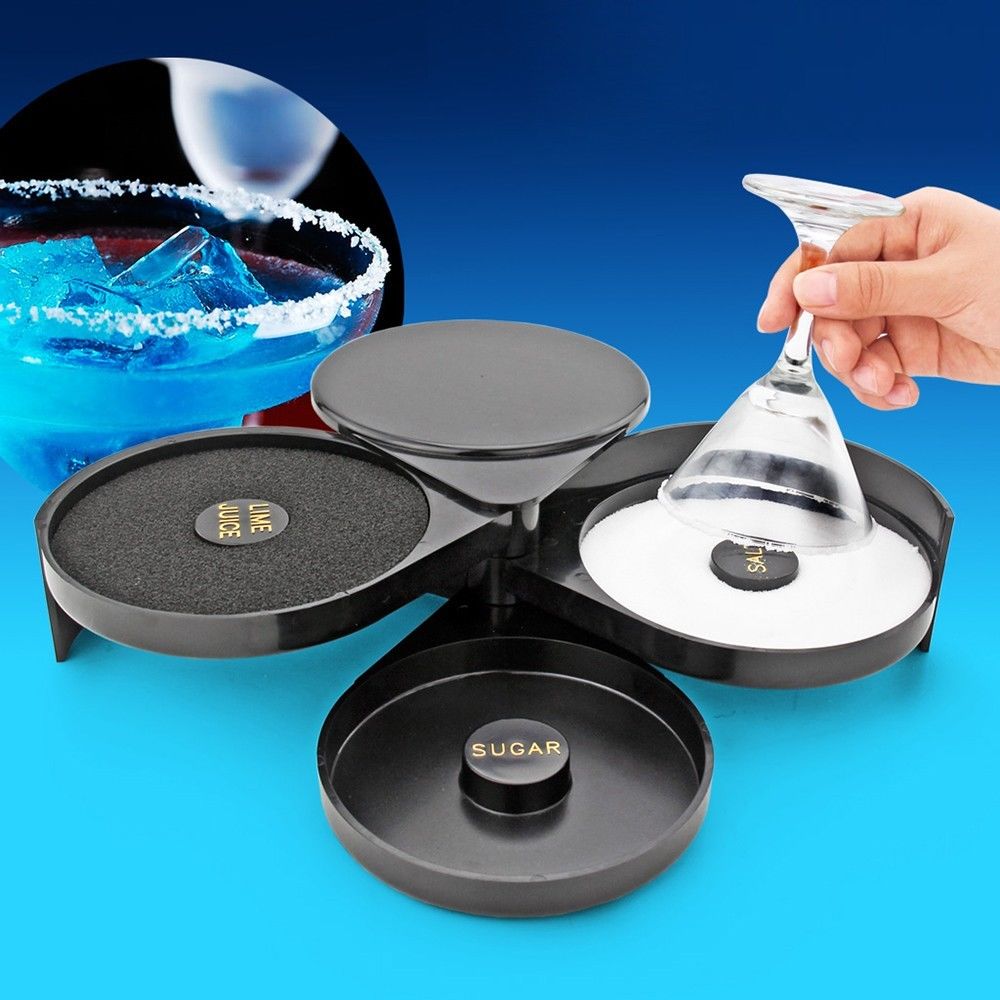 Glass Rimmers 3 Tier Salt Sugar Margarita Cocktail... – Vicedeal