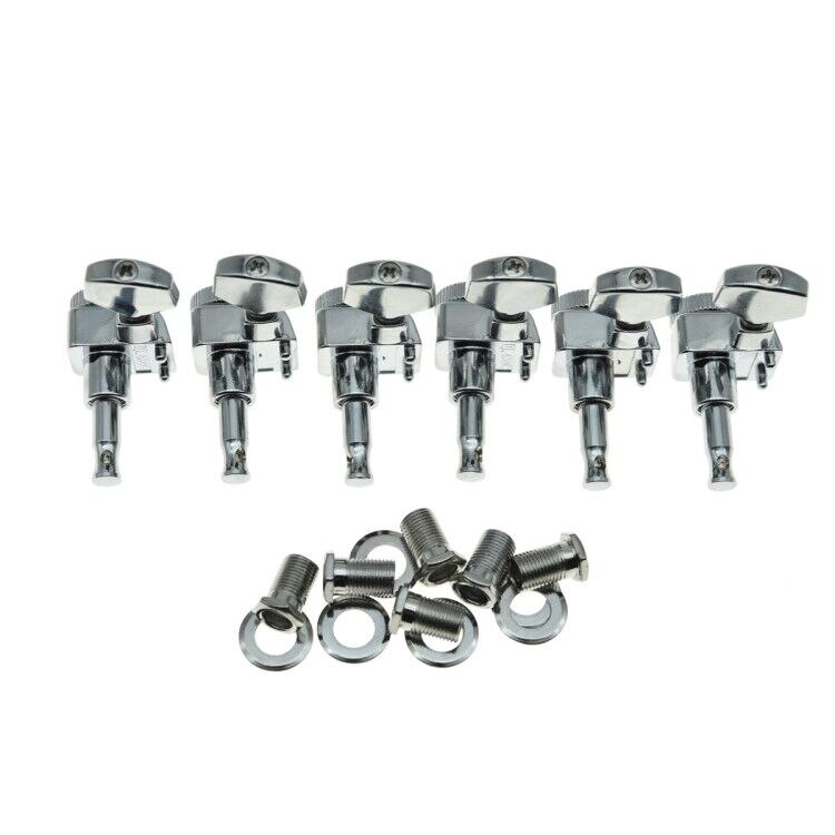 Chrome 6 Inline 2 Pin Locking Tuning Keys Pegs Tun... – Vicedeal