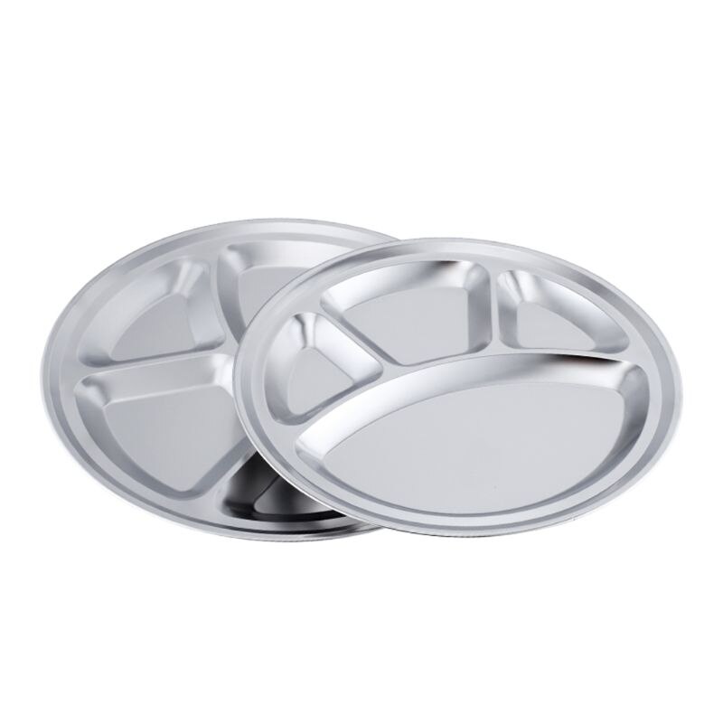 4Pcs 32CM Silver Stainless Steel 4 Sections Round ... – Grandado