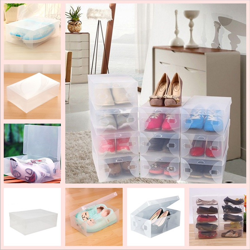 20pcs children/women/men Clear Solid Shoes Storage... – Grandado