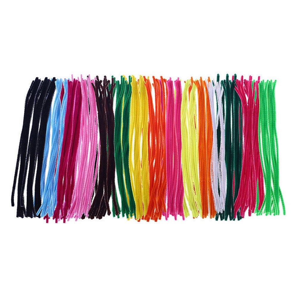 Plush Chenille Stems Pipe Cleaners 14 Colors Flexi... – Vicedeal