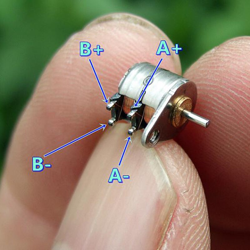 Nidec DC 3V 2 Phase 4 Wire 6mm Diameter Tiny Stepp... – Grandado