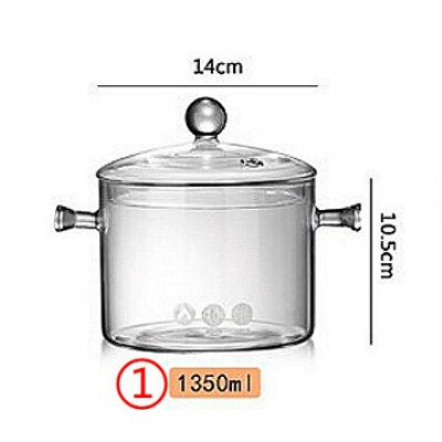 Glass Cooker kitchen 1000ML 1350ML 1500ML Silicon ... – Grandado