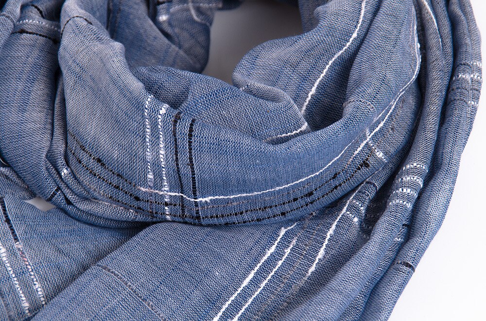 Women Cotton Linen Scarf Soft Long Lady Pashmina S... – Grandado