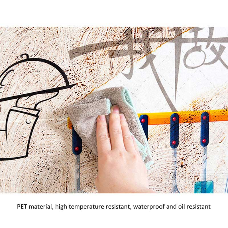 Oven Dining Hall Wallpapers Oil Proof Cute Cartoon... – Vicedeal