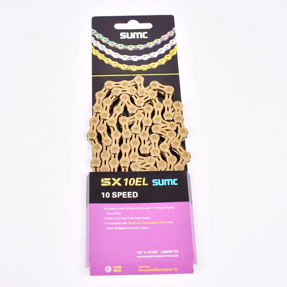 SUMC Bicycle chain Gold Rainbow Bike Chain X8 X9 X... – Vicedeal