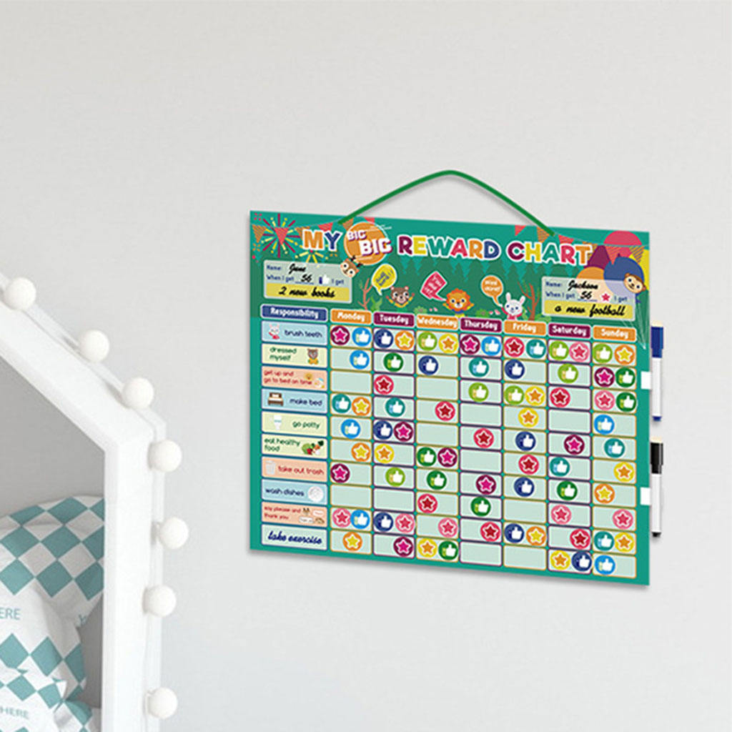 Reusable Rewards Chart Behavior Educational Toy In... – Grandado